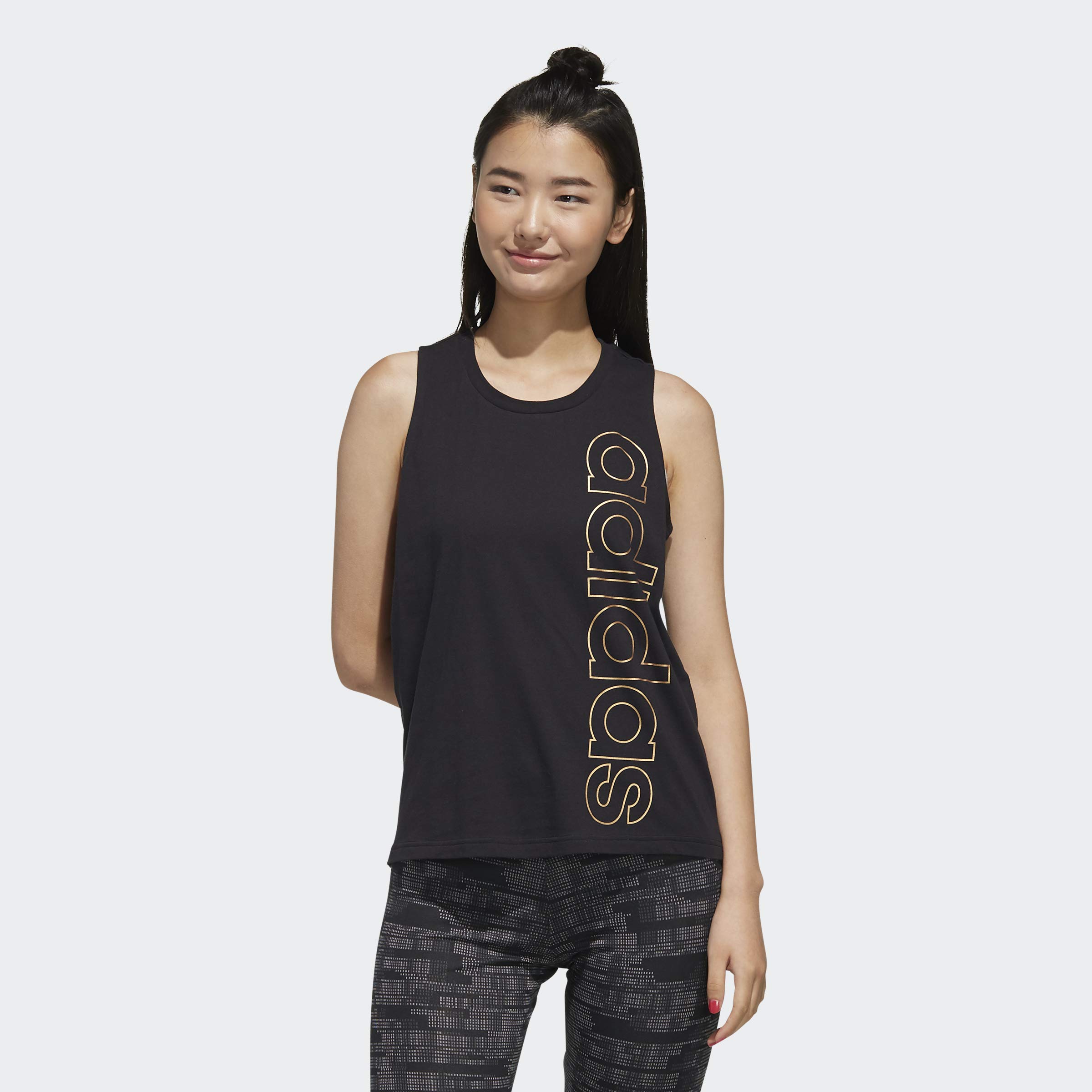adidas Women's Essentials Tank Green Tint/Copper Metallic X-Large