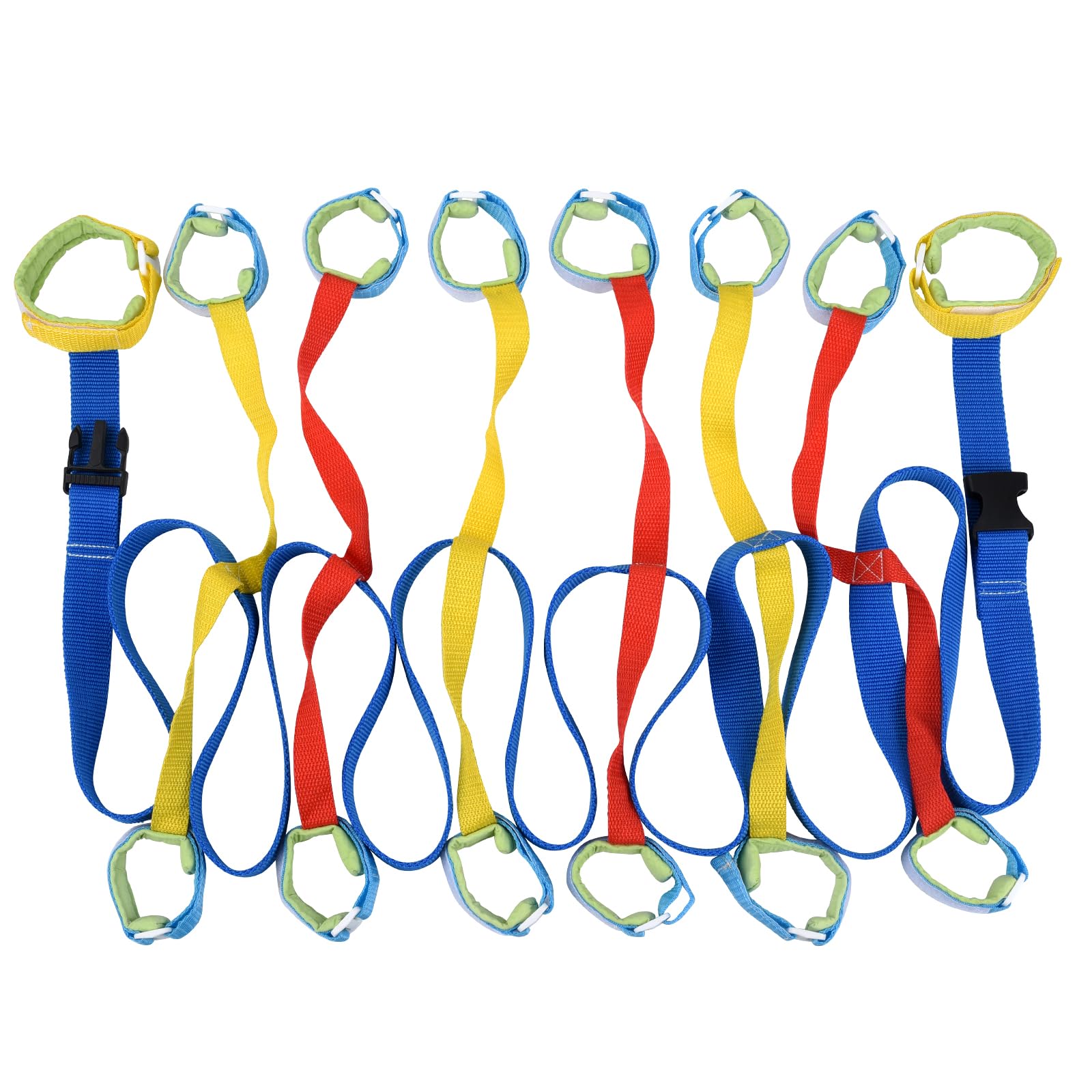 Children Safety Walking Rope with 12 Handles For Childcare Daycare Preschool Kindergarten School Field Trips Outdoor Activities - Extendable Design Adjustable & Safe Wristbands - 2024 Upgraded Version