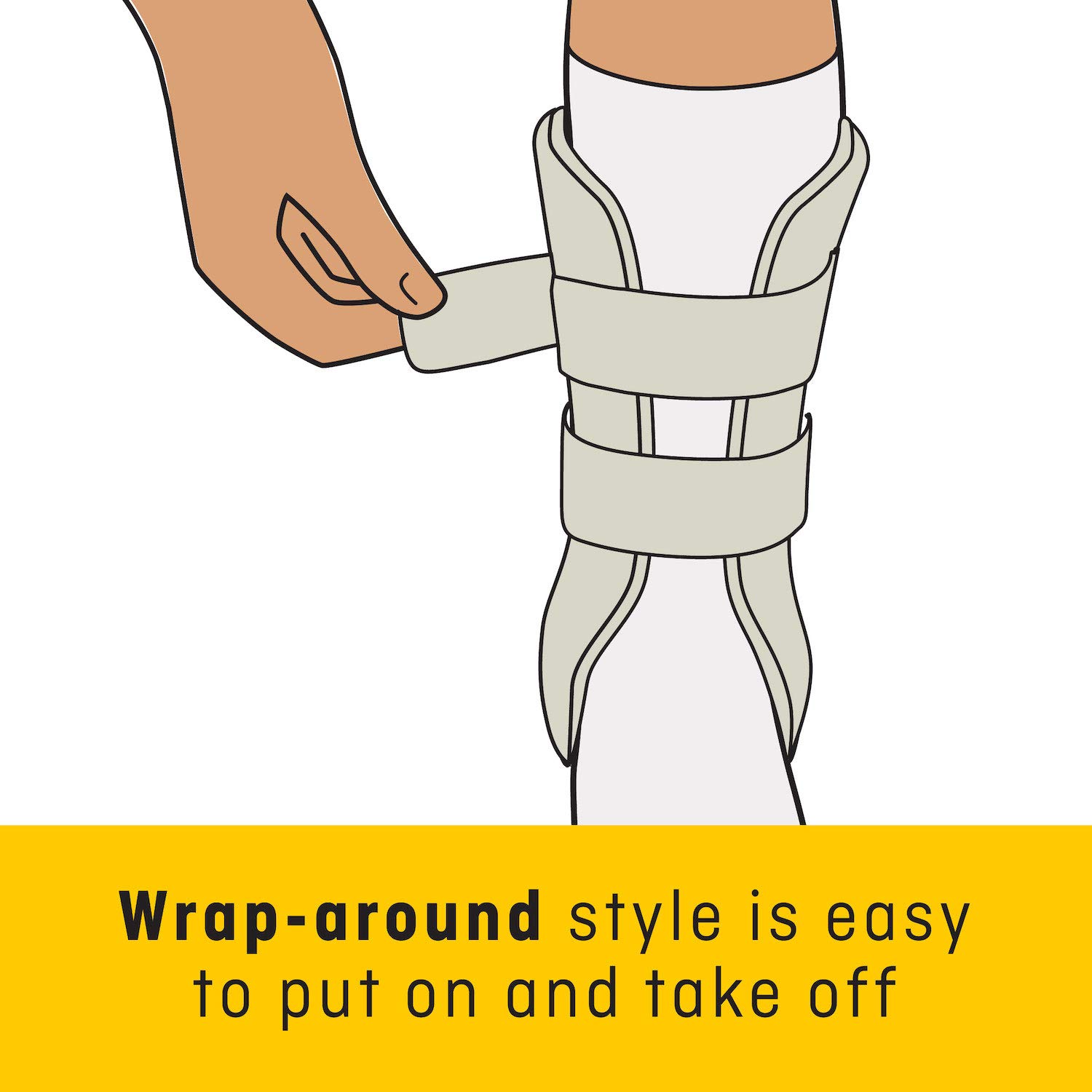FUTURO Stirrup Ankle Brace, Ideal for Sprains and Strains, One Size