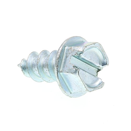 Prime-Line 9025687 Sheet Metal Screw, Self-Tapping, Slotted Hex Washer Head, #12 X 1/2 in, Zinc Plated Steel, Pack of 100