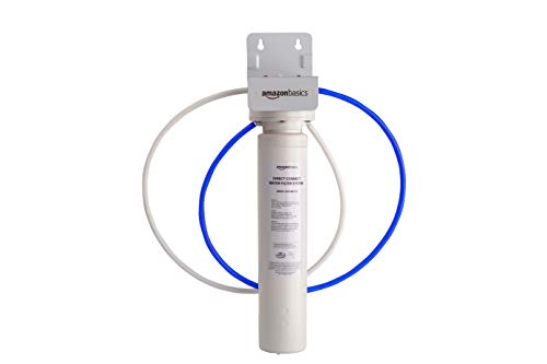 Amazon Basics AMZN-PB-1DCS4M114M Direct Connect Full Flow High Capacity System Under Counter Water Filter, White