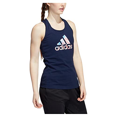adidas Women's Americana Graphic Tank Top, Collegiate Navy Large