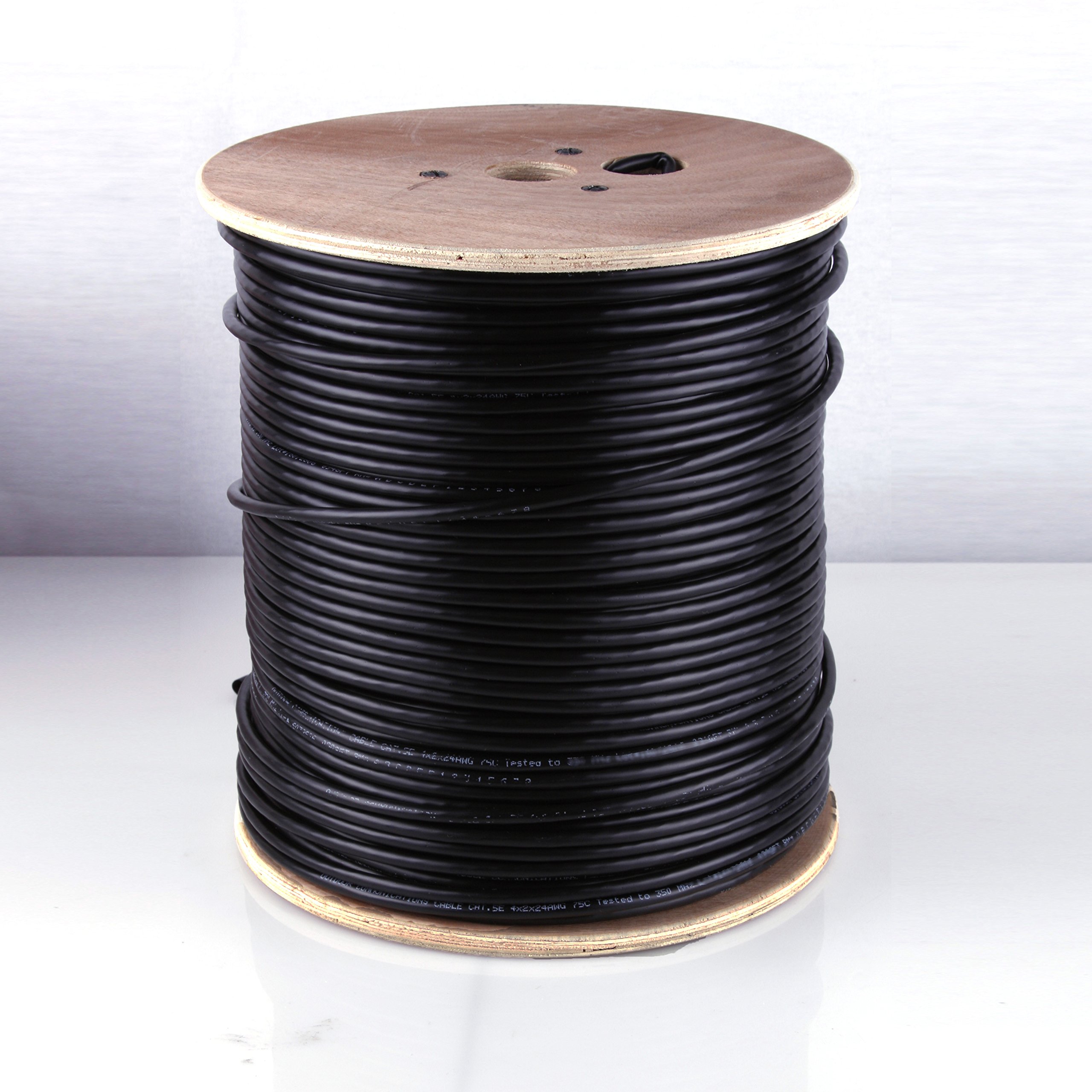 FiveStarCable RG59 1000 ft. Siamese Coaxial CCTV - Combo 20 AWG RG59 Video + 18/2 18AWG Power Cable Color Black