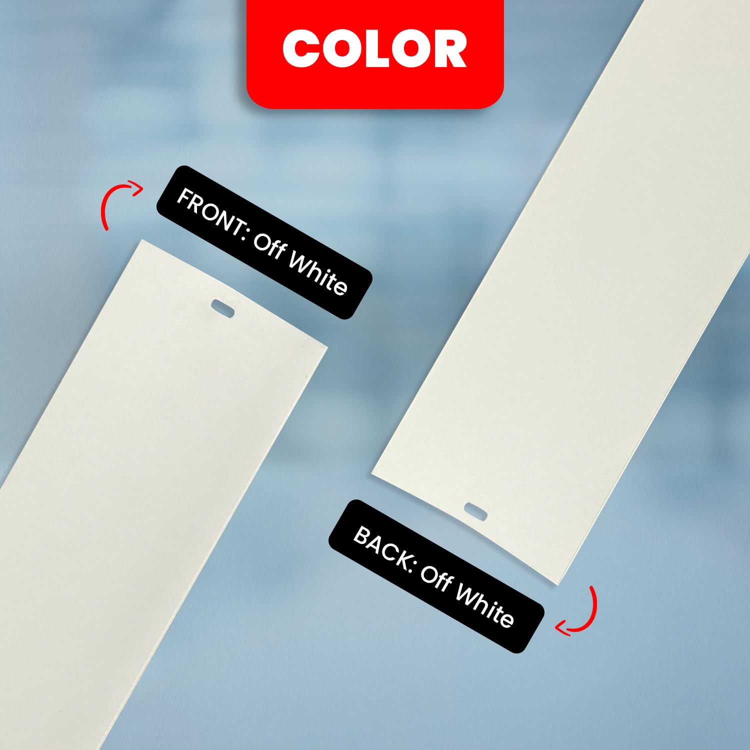 Amazing Drapery Hardware Premium Vinyl/PVC Vertical Blind Replacement Slats, 20 Pack, Off White - Smooth, Curved Style - DIY-Friendly and Trimmable Length - Ideal for Replacing Broken Blinds