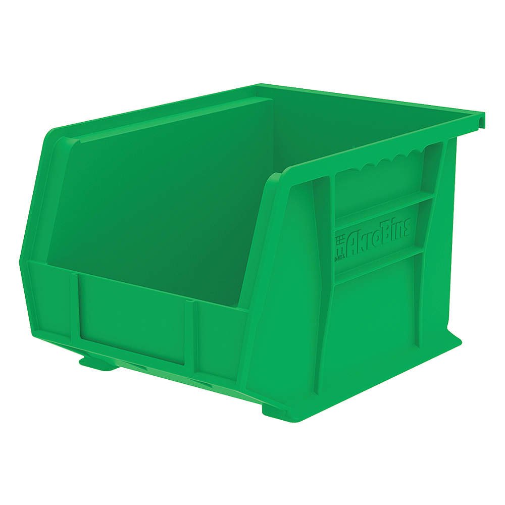 Akrobins For Racks And Panels - 8-1/4 X10-3/4 X7" - Green - Green - Lot of 6