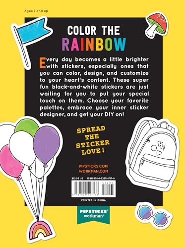 Color Your Own Stickers: 500 Stickers to Design, Color, and Customize (Pipsticks+Workman)