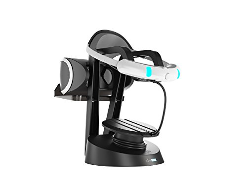 Skywin VR Stand - Headset Display Stand and Cable Organizer for All VR Glasses - HTC Vive, Playstation VR, and Oculus Rift