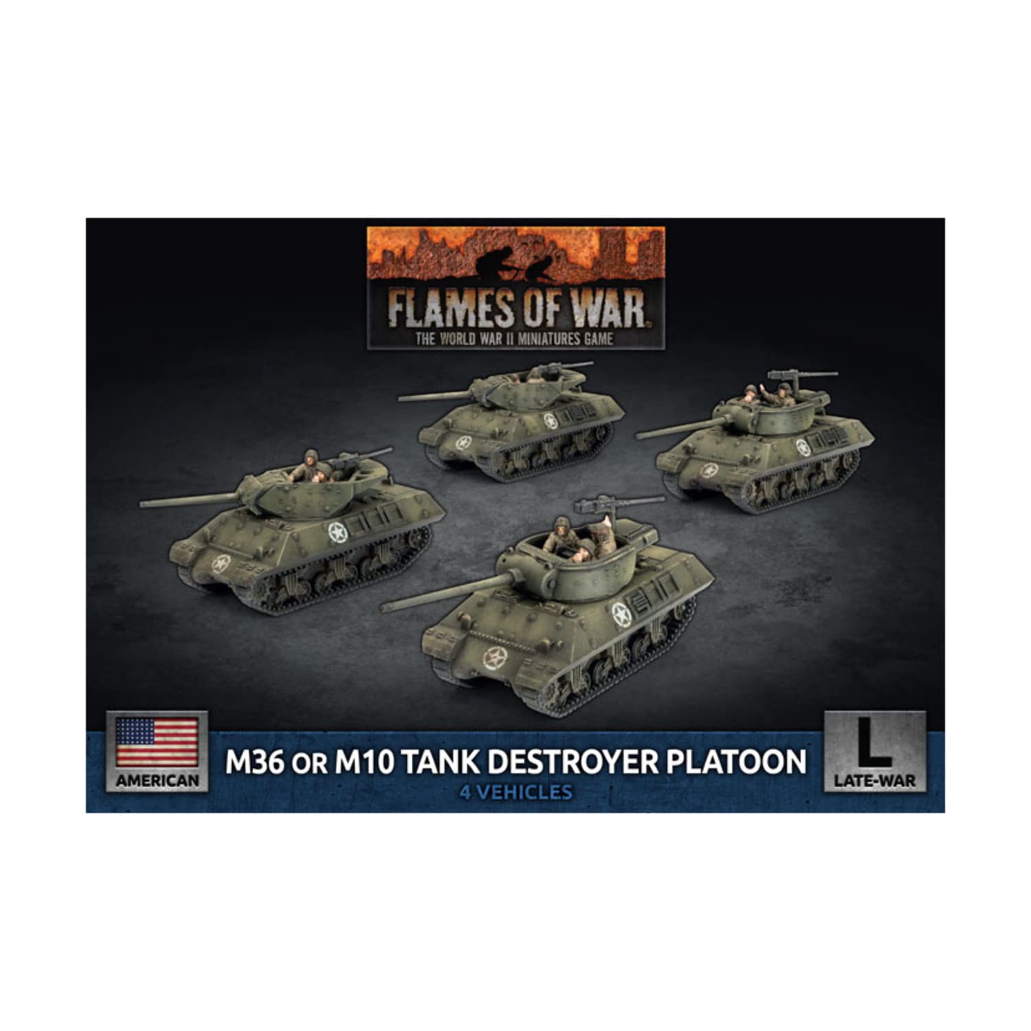 Flames of War WW2: M36 or M10 Tank Destroyer Platoon