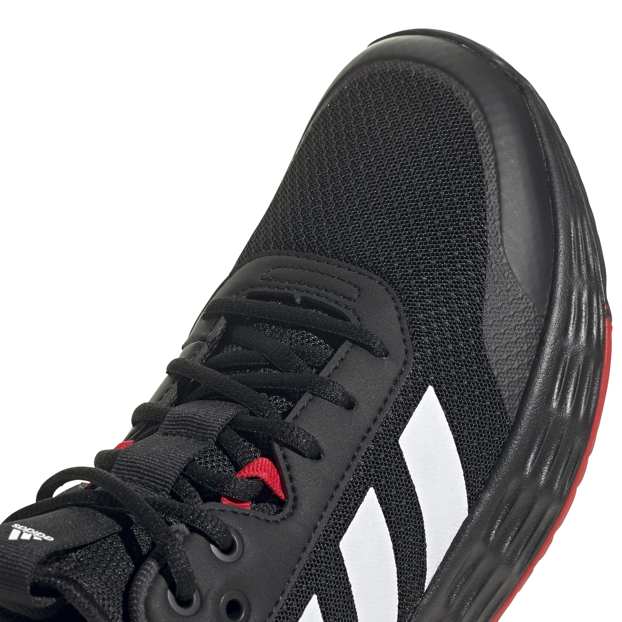 adidas Men's Own The Game 2.0 Basketball Shoe, Black/White/Carbon, 10.5