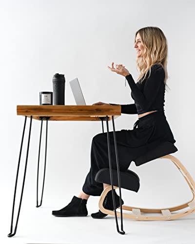 Sleekform Folding Desk Lightweight Portable Wood Table, Small Wooden Foldable No Assembly Required