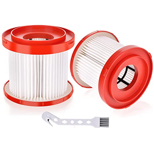 Aryavos 2 Pack Wet Dry Vacuum HEPA Filter Replacement 49-90-1900 Compatible with Milwaukee Cordless Vacuum M18 Fuel Packout 0970-20 / M18 2 Gallon 0880-20 / M12 Fuel 1.6 Gallon 0960-20