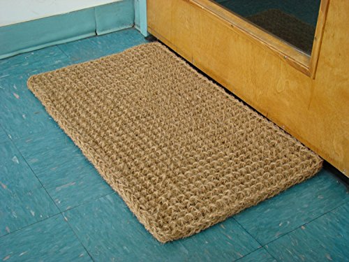 Kempf Rectangle Dragon Coco Coir Doormat, 22-inch by 36-inch, Entrance Mat, Indoor Outdoor, Natural Fiber Mat, Large Size
