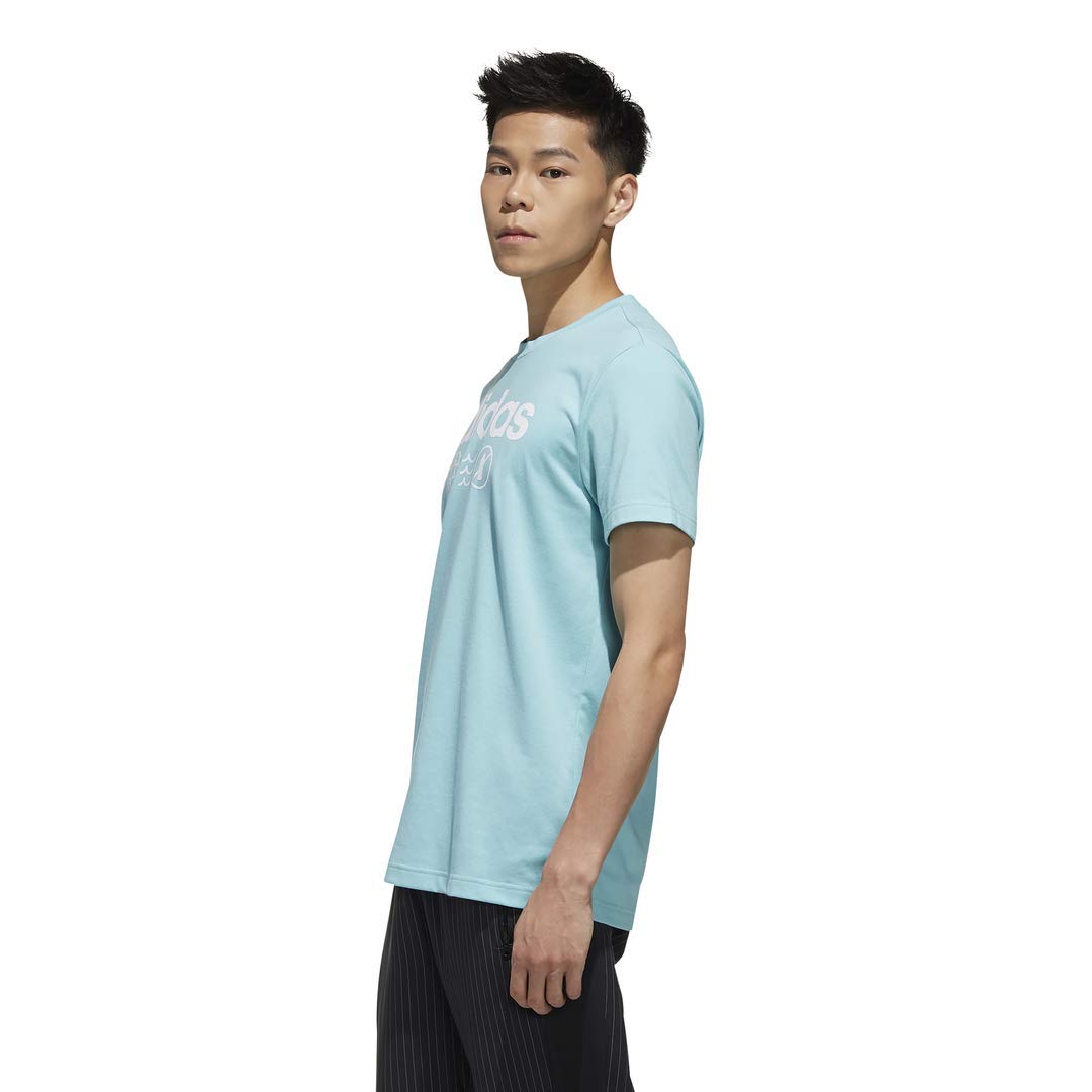 adidas Men's Primeblue Tee Blue Spirit/White XXX-Large