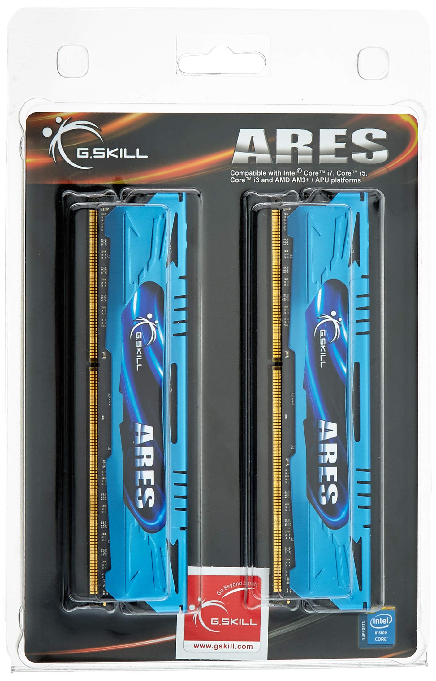 G.SKILL Ares Series 16GB (2 x 8GB) 240-Pin DDR3 SDRAM DDR3 2400 (PC3 19200) Desktop Memory Model F3-2400C11D-16GAB