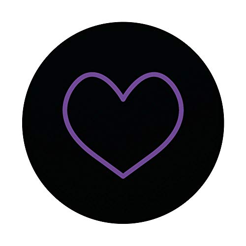 Purple Heart On Black PopSockets Swappable PopGrip