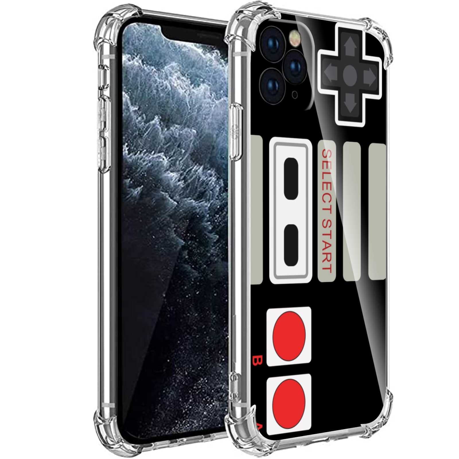 for iPhone 11 Pro Max Retro Arcade Game Case, Gameboy Video Game Controller Graphic Print Design iPhone case for Boys Men, Unique Trendy TPU Bumper Cover Case for iPhone 11 Pro Max