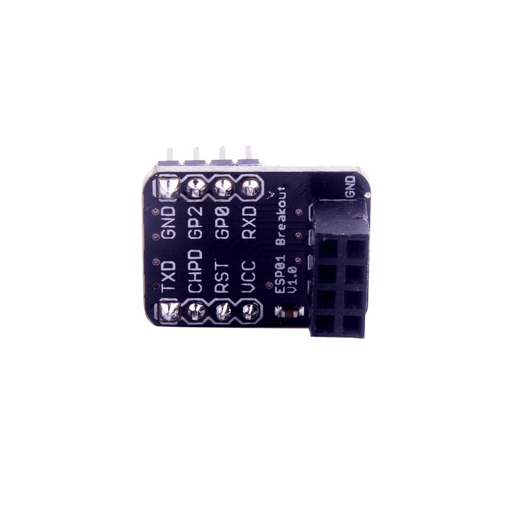 Stemedu ESP8266 ESP-01 Adapter ESP01 Breakout Board for ESP01S Wireless Serial WiFi Transceiver Network Module, Combo 10.