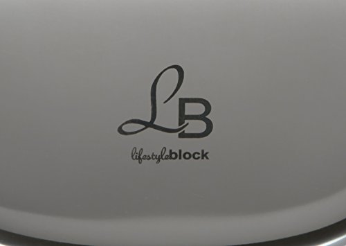 Lifestyle Block Stainless Steel Divided Plate: 4 Section Mirrored Round Plate for use as Plate or Platter
