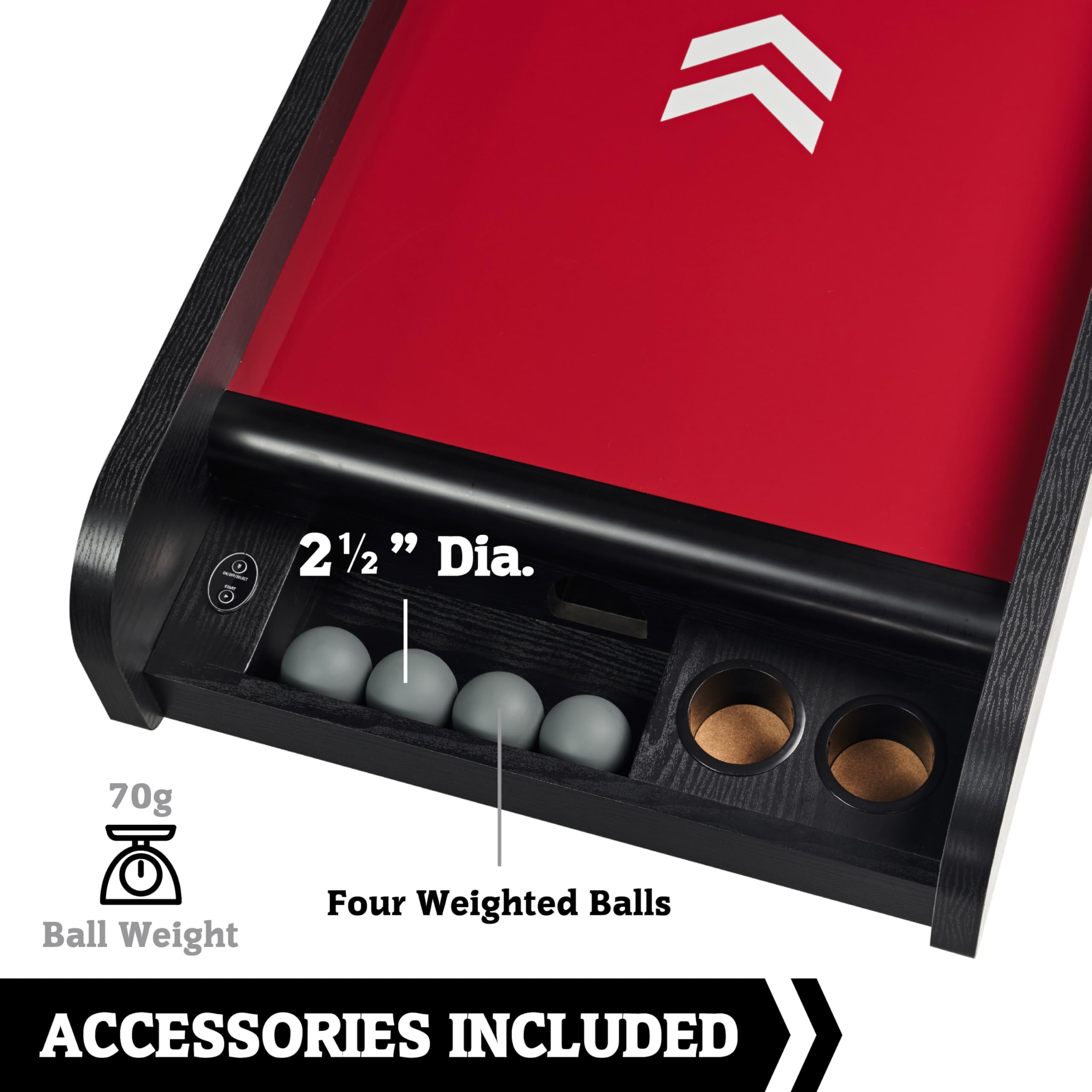 Hall of Games 130 Inch Premium Roll and Score Game, Burgundy/Black