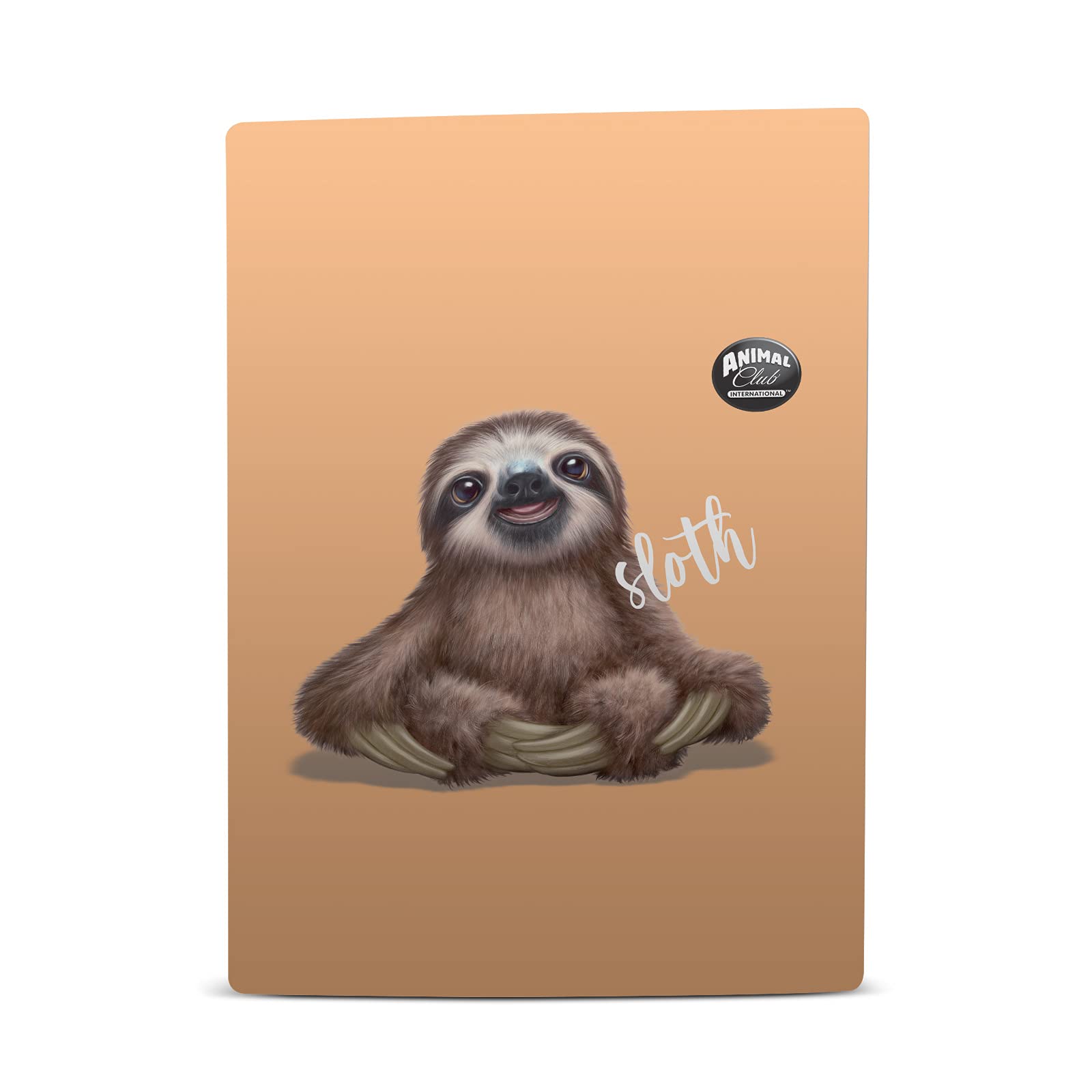 Head Case Designs Officially Licensed Animal Club International Sloth Faces Vinyl Faceplate Gaming Skin Decal Compatible With Sony PlayStation 5 PS5 Digital Edition Console and DualSense Controller