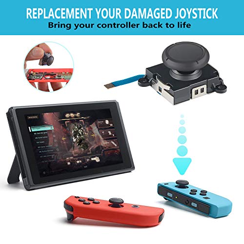 Aiworthy 2 Pack Analog 3D Joycon Joystick Replacement for Nintendo Switch