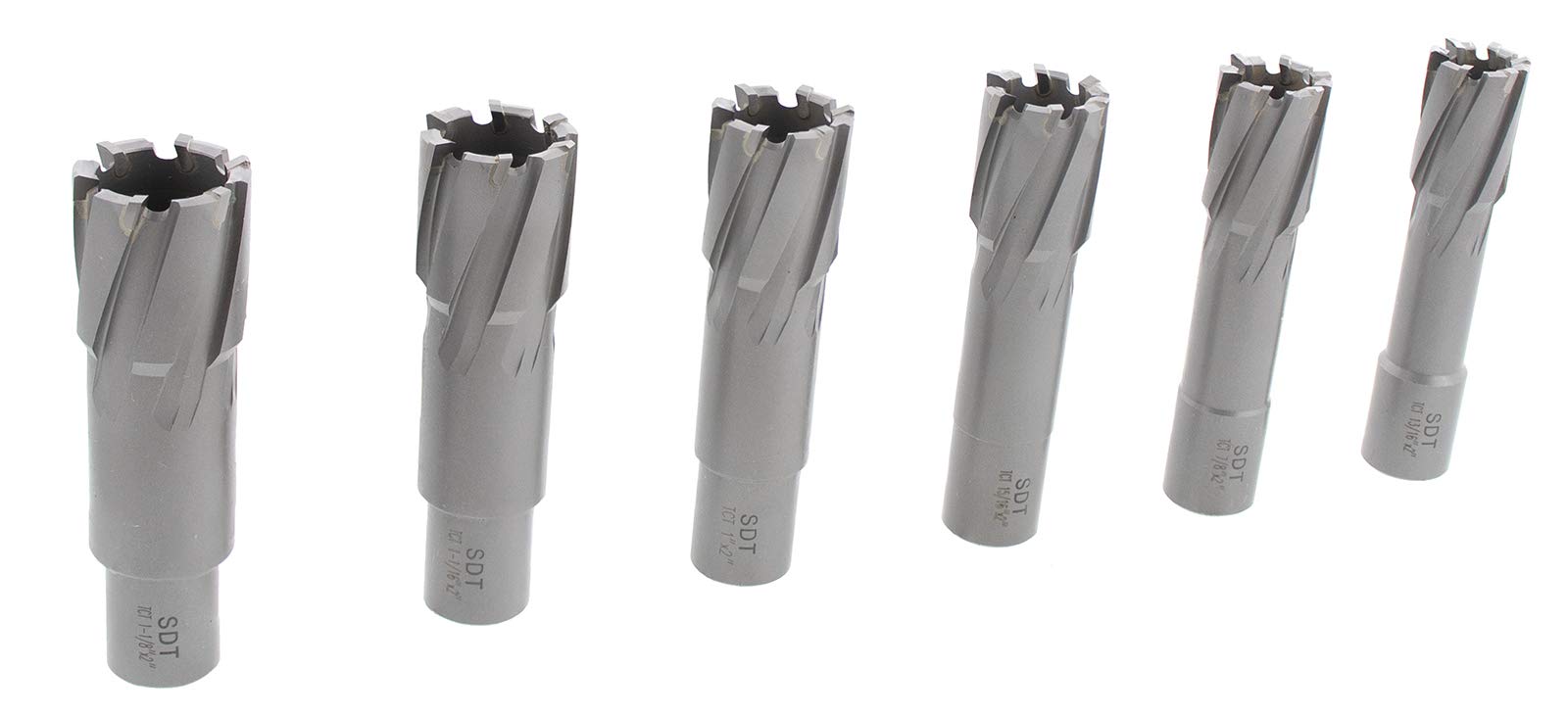 Steel Dragon Tools 13pc. Tungsten Carbide Tipped Annular Cutter Kit 2" Depth and 1/2 in. to 1-1/16 in.