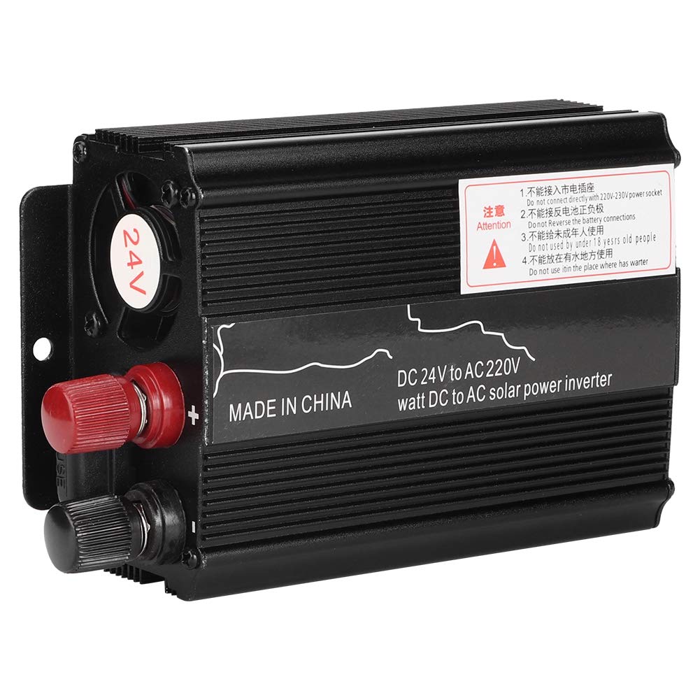 Aramox Inverter, 3000W 24V to 220V Car Inverter Modified Sine Converter Black
