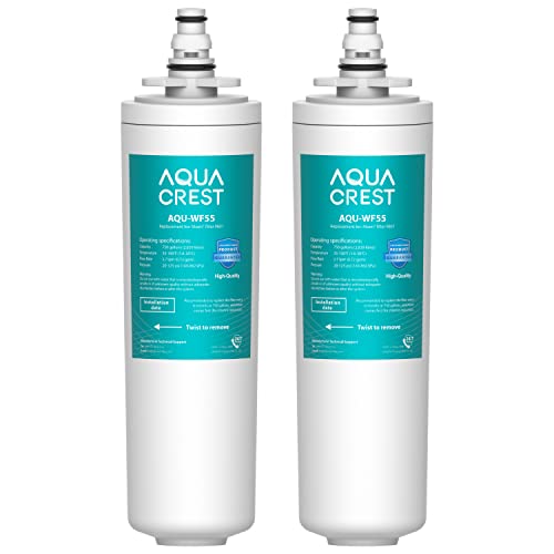 AQUACREST 9601 Water Filter, Model No.AQU-WF55. Replacement for Moen 9601 ChoiceFlo 9600, 9602, 9500, 9501, 9502, Fits F87400, F7400, F87200, 77200, CAF87254, S5500 Series of Moen Faucets (Pack of 2)