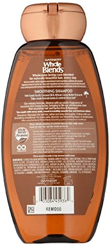 Garnier Whole Blends Shampoo with Coconut Oil & Cocoa Butter Extracts, 4 Count