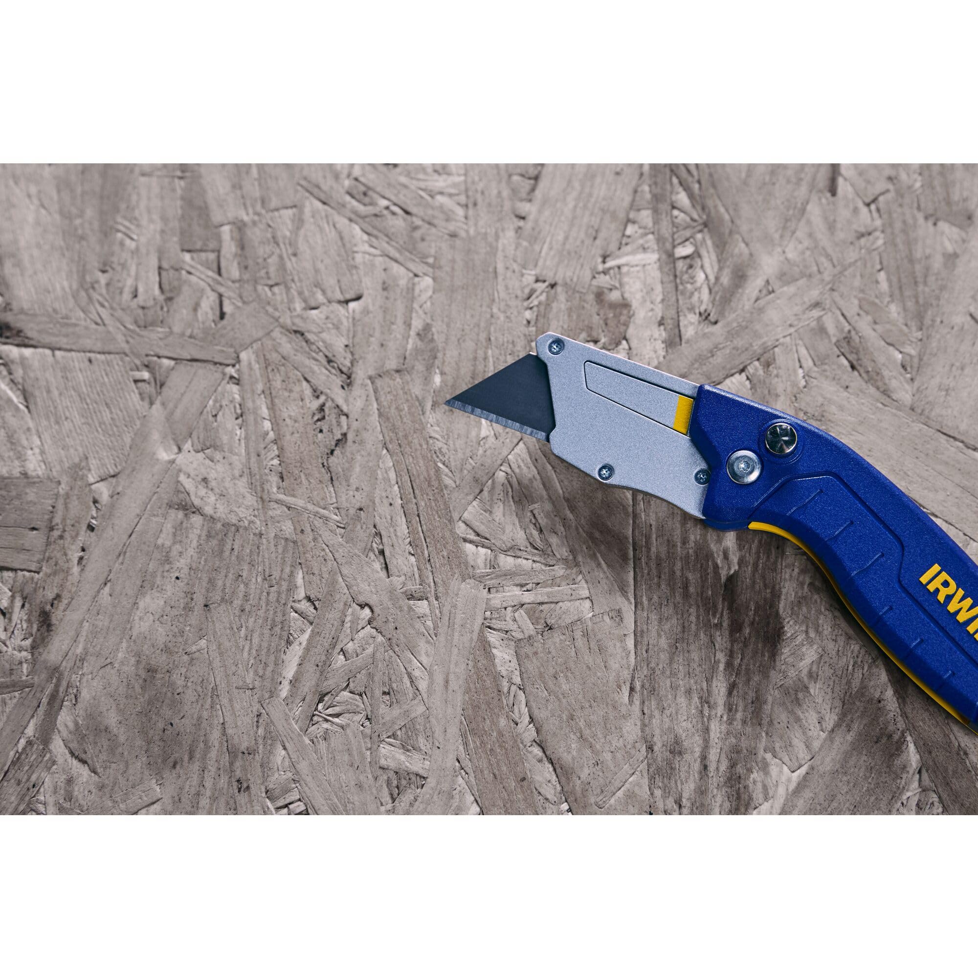 IRWIN Utility Knife, Push And Flip Compact Foldable (IWHT10577)