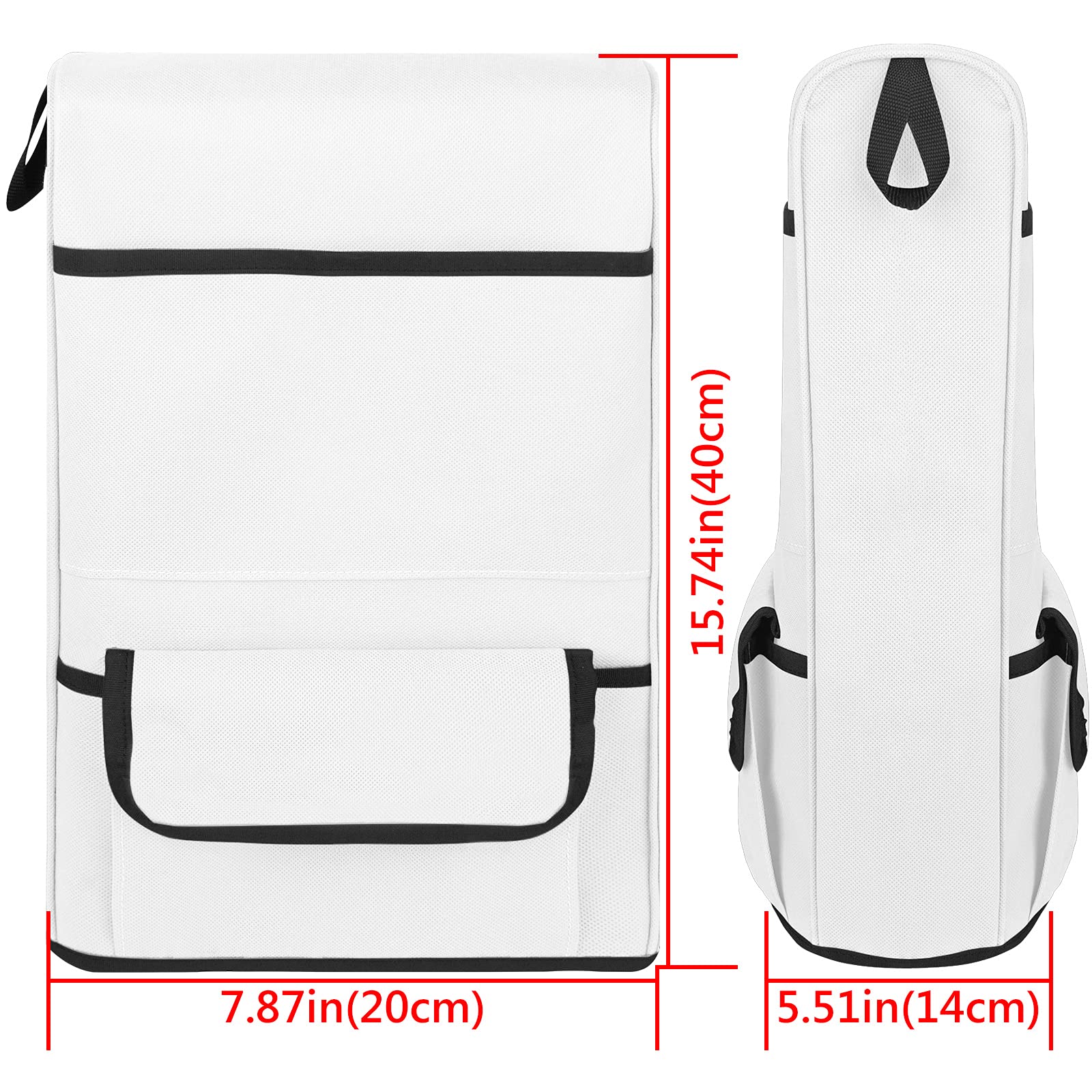 Linkidea PS5 Controller Storage Pocket Protective, Nylon Dust Cover for Game Console, Skin Cover Anti Scratch Protector Sleeve Compatible with Playstation 5 Console (White)