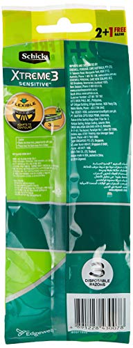 Schick Xtreme 3 Men Sensitive Skin Disposable Razors 3 Count