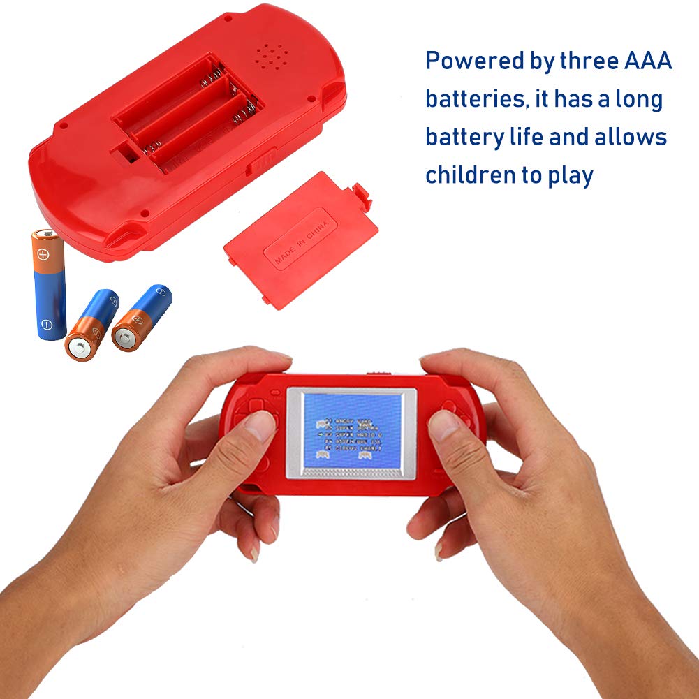 Handheld Game for Kids, Children Game Console,2.0-inch Handheld Game Console Color Screen Ideal Children 268 in 1(red)