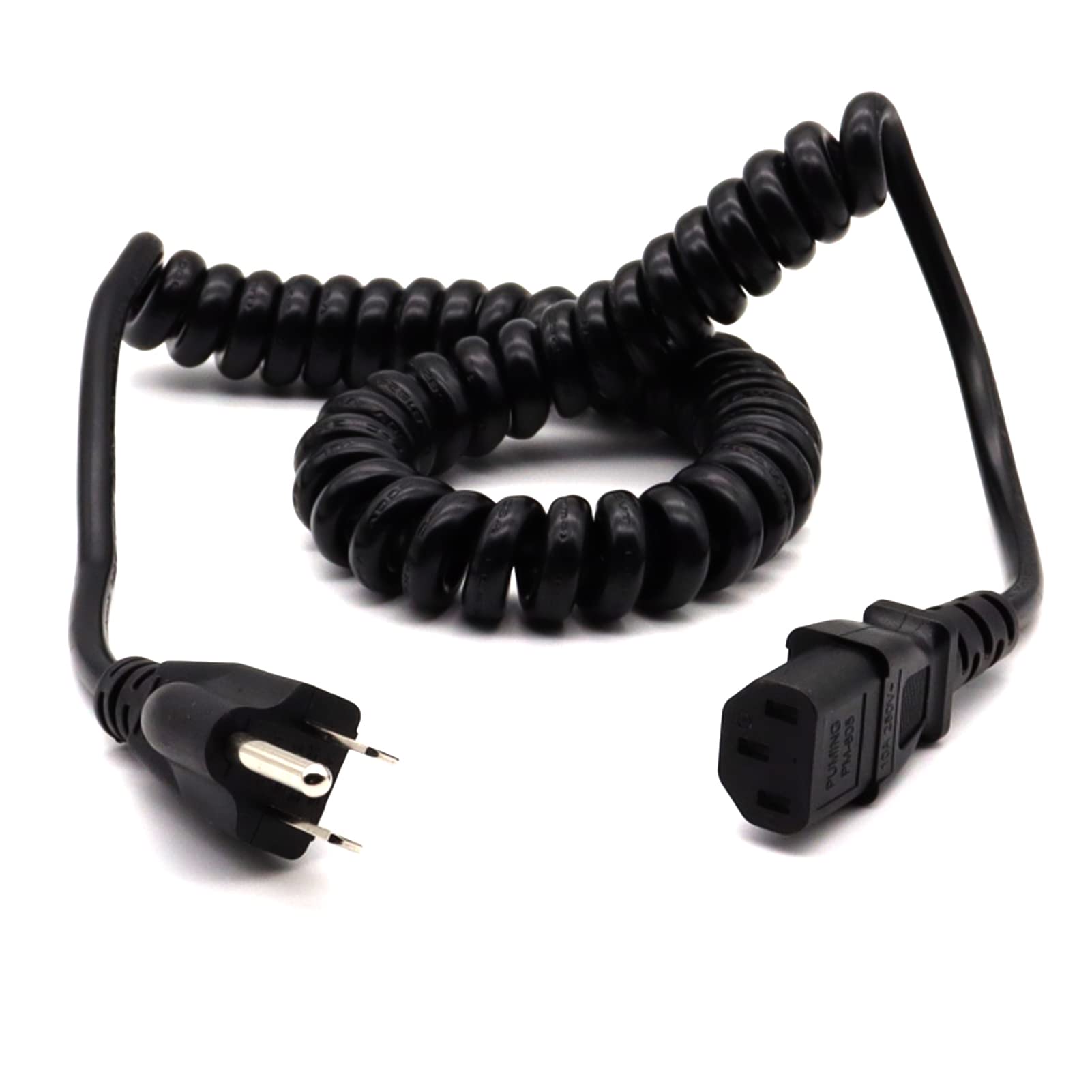 AWADUO 3 Prong Power Cord,10A 125V Computer Monitor TV Replacement Power Spring Cable for TV, Computer, Projector,HDTV(2.5M/8.2FT)