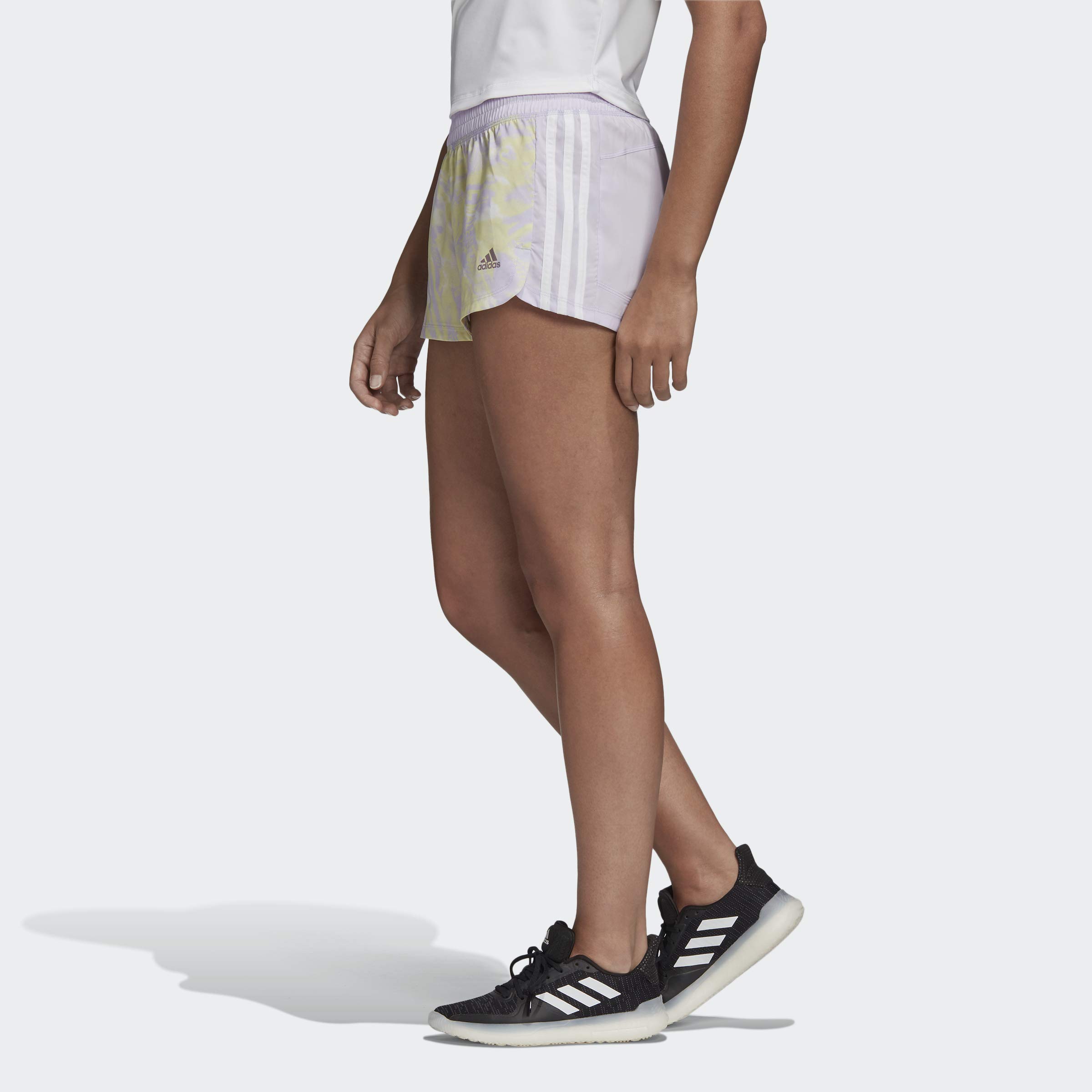 adidas Women's LWD Print Short, Purple Tint, ST