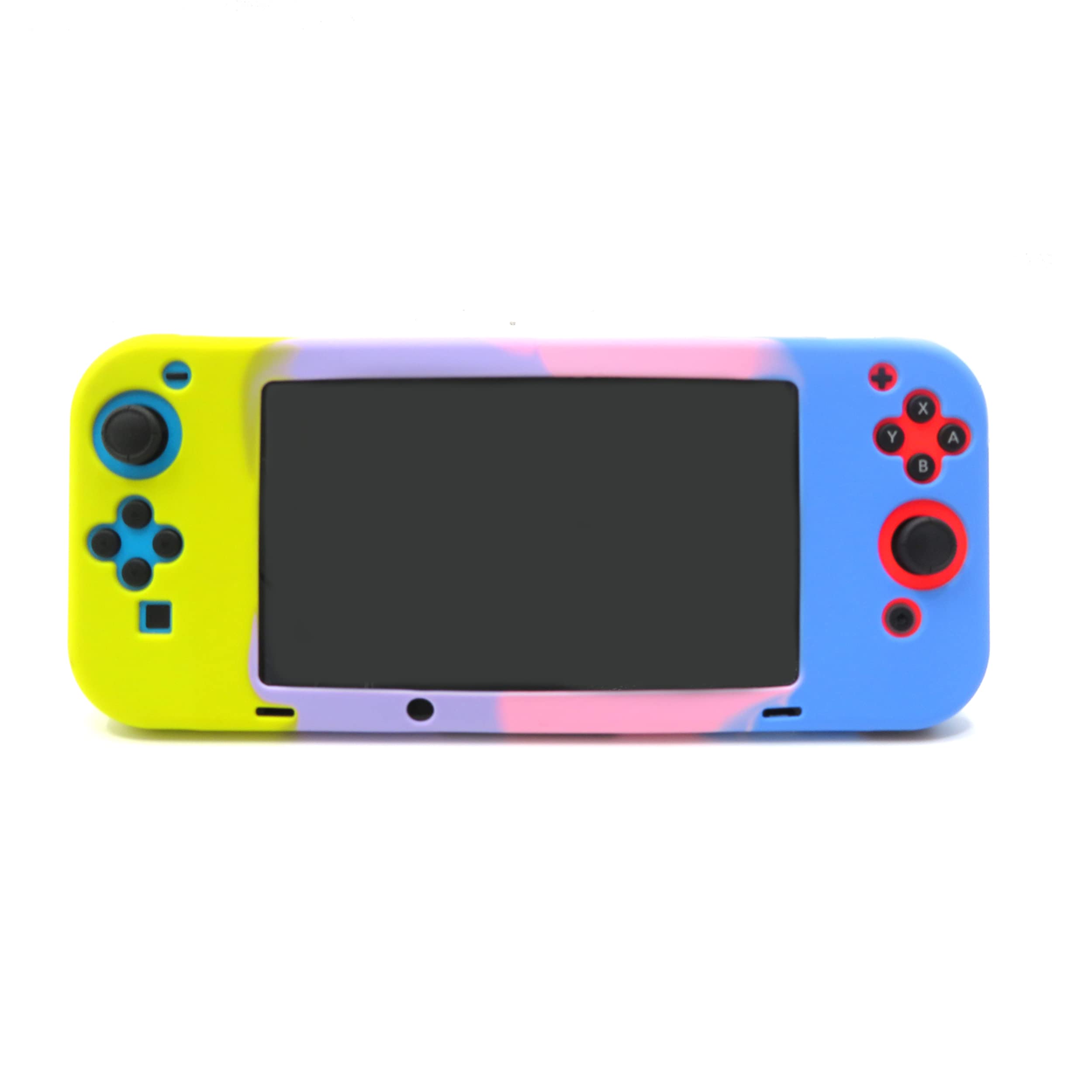Awasa Push Pop Bubble Fidget Sensory Toy Switch Protective Case Compatible with Nintendo Switch, Hard Shell Cover Case for Switch Console and Joy-Con (Colorfull)