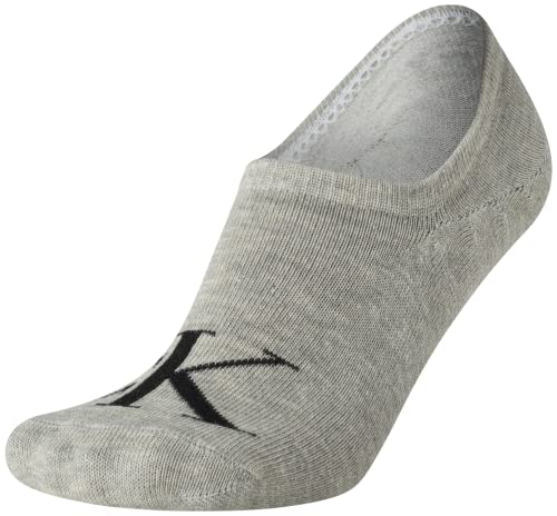 Calvin Klein Women's Socks - Comfort Cuff Sneaker Liner (6 Pack), Size 4-10, Grey Logo Assorted