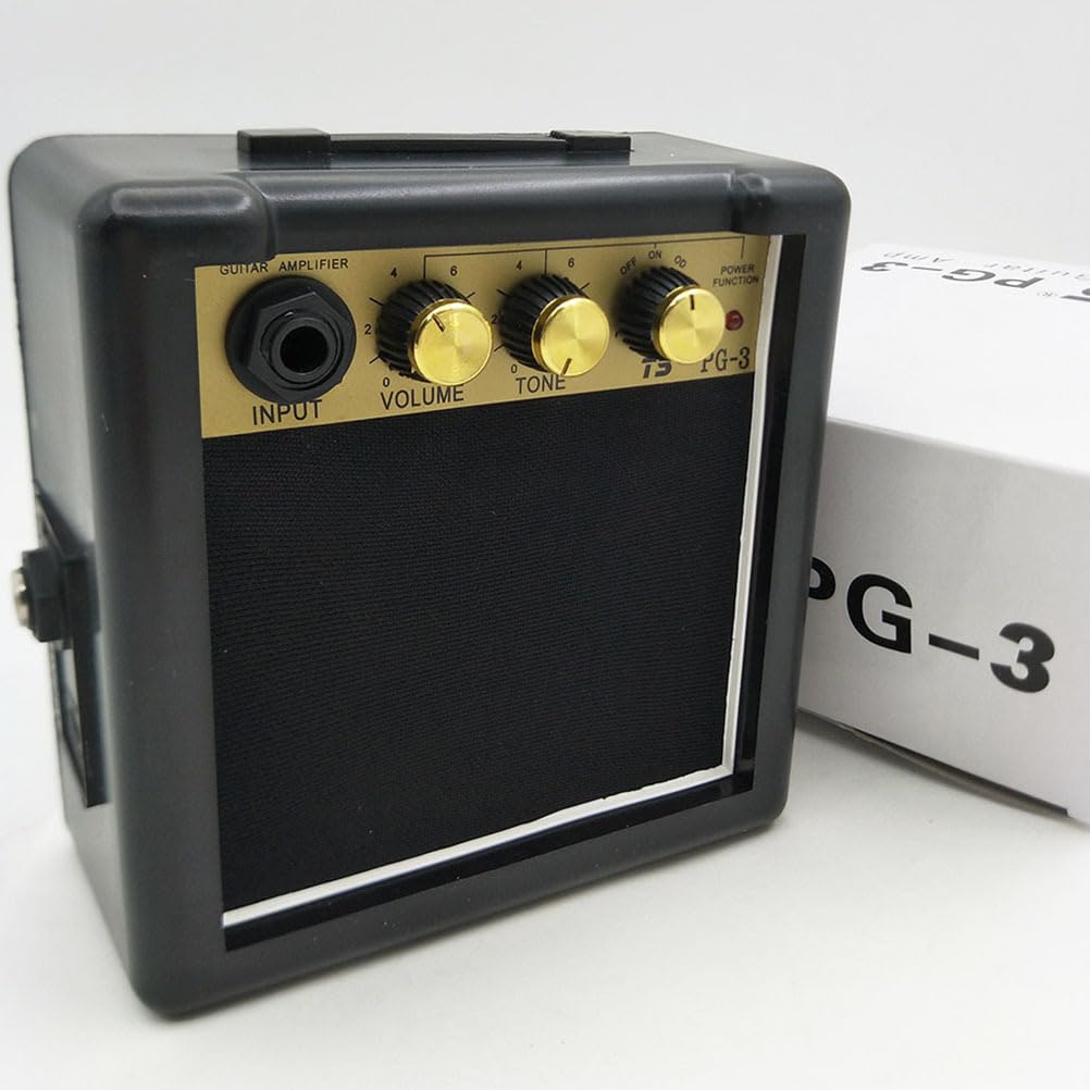 Happyyami Mini Guitar Amplifier Portable Compact Guitar Speaker Mini Loudspeaker for Acoustic and Electric Guitar