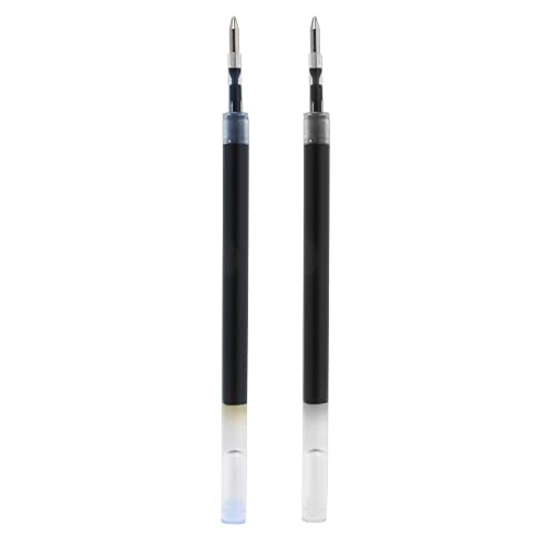 TUL® Fine Writing Solid Metal Barrel Retractable Gel Pen With 2 Refills, Medium Point, 0.7 mm, Rose Gold Barrel, Black/B