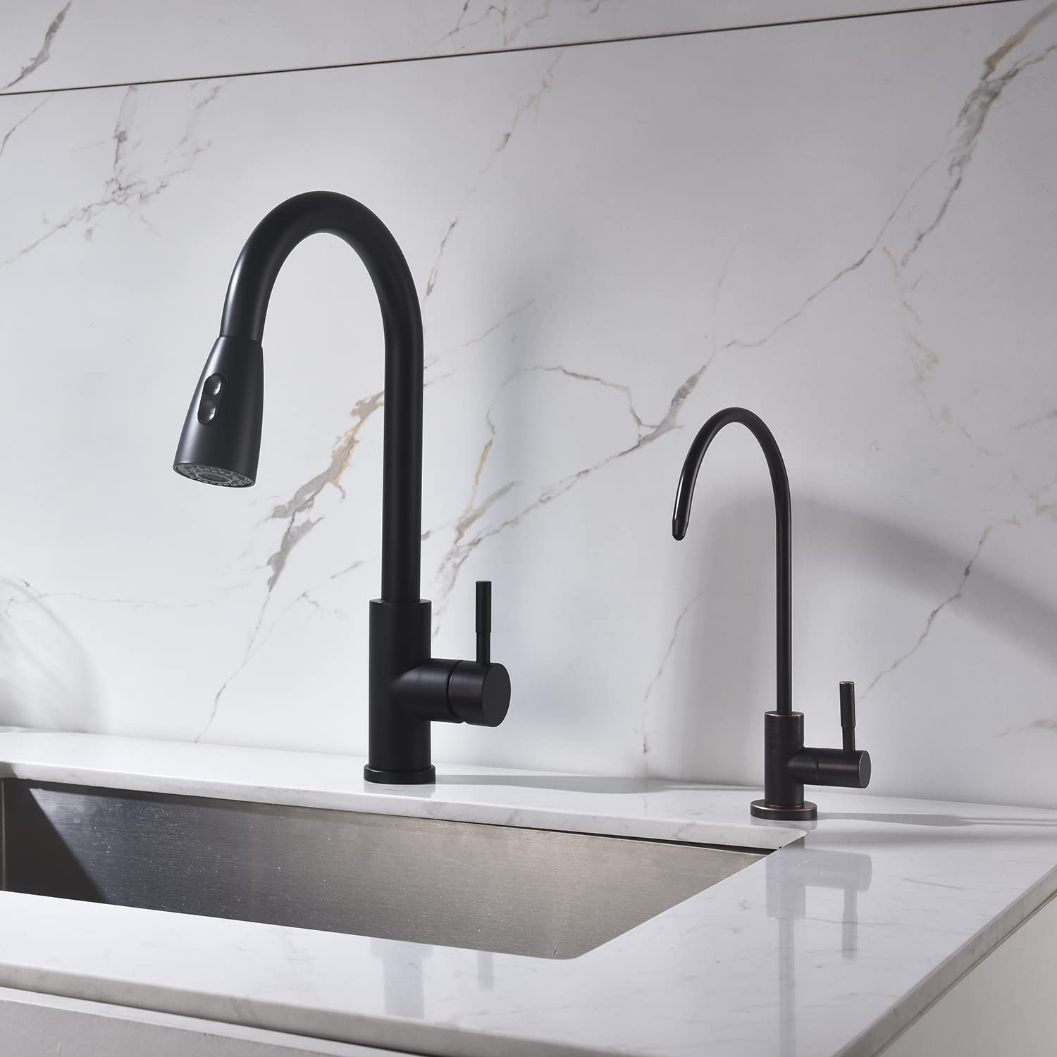 Apaix Drinking Water Faucet Oil Rubbed Bronze, Kitchen Water Purifier Faucet for Non-Air Gap Reverse Osmosis Water Filter System