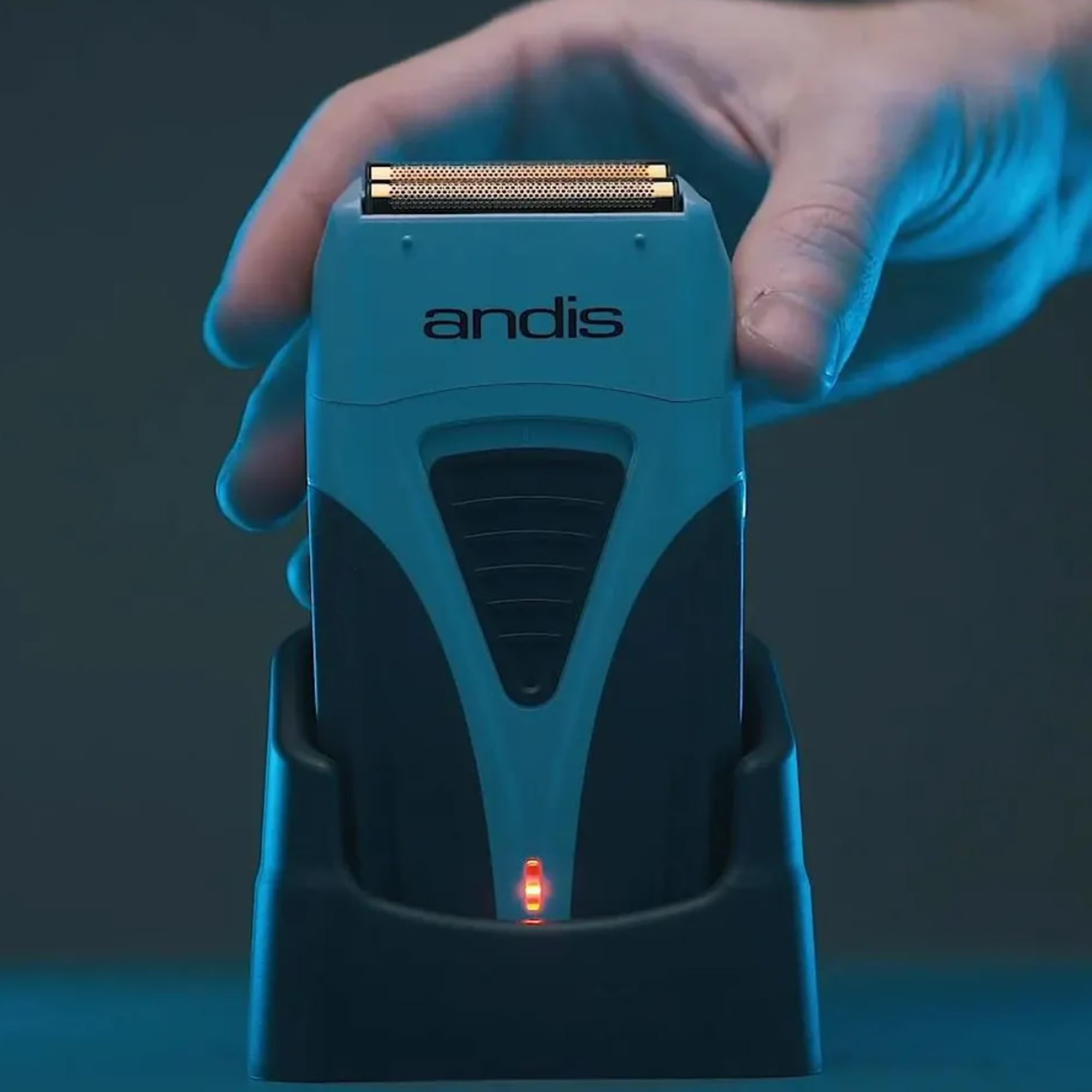 Andis 17200 Pro Foil Lithium Titanium Foil Shaver, Cord/Cordless, Smooth Shaving Cordless Shaver with Charger, Black