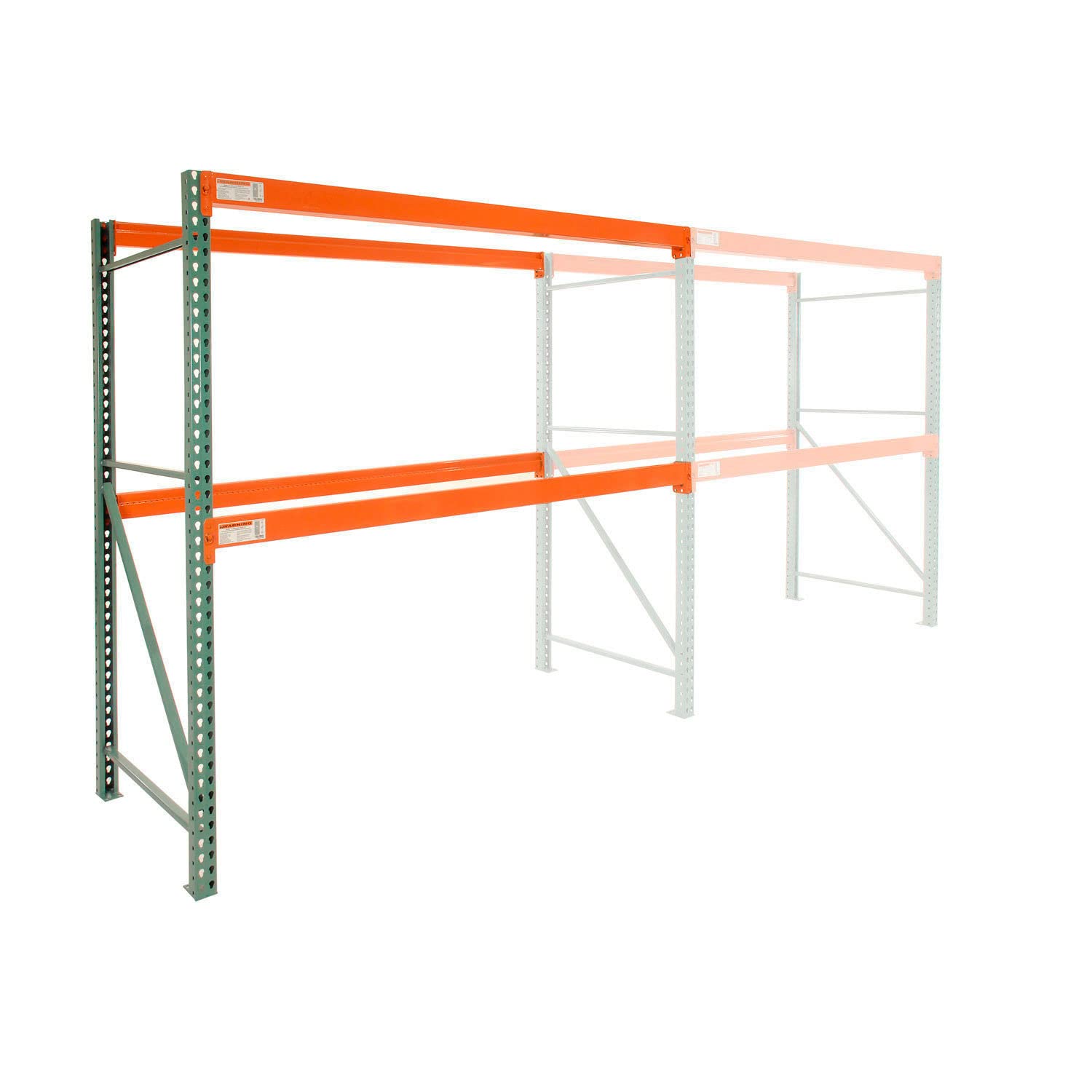 Global Industrial Teardrop Pallet Rack Add-On 48"W X 48"D X 120"H