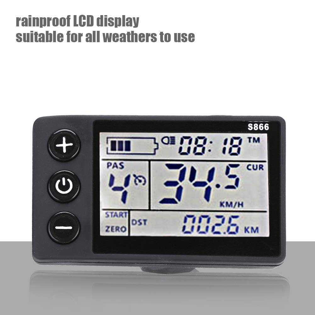 Alomejor E Bike Brushless Controller Kit with LCD Instrument 24V/36V 36V/48V 250W/350W? Motor Brushless Controller with LCD Panel for E Bike Electric Bicycle Scooter(36V/48V)