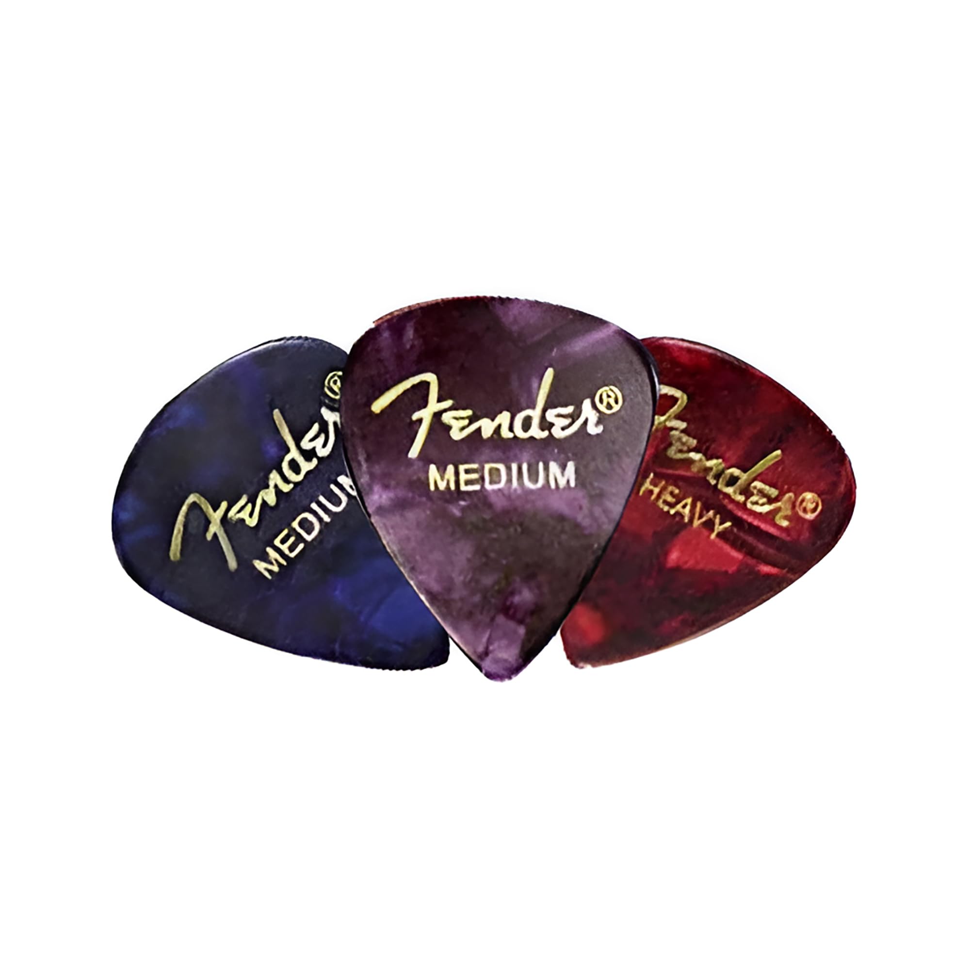 Fender Premium Picks Sampler - 12 Pack Includes Thin, Medium & Heavy Gauges (Austin Bazaar Exclusive)