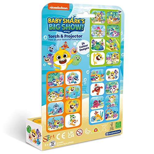 Nickelodeon Baby Sharks Big Show! Torch & Projector, View All Your Favorite Characters, 39" Projections, Kids Ages 3+