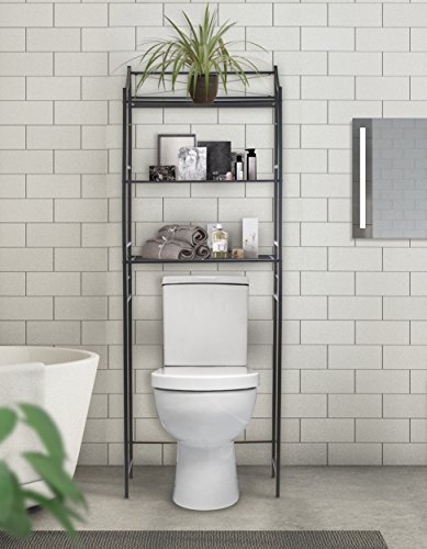 Sorbus Bathroom Storage Shelf Over Toilet Space Saver, Freestanding Shelves for Bath Essentials, Planters, Books, etc