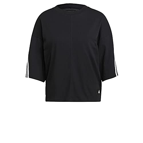 Adidas Women's Future Icons 3-Stripes Tee, Black, Large