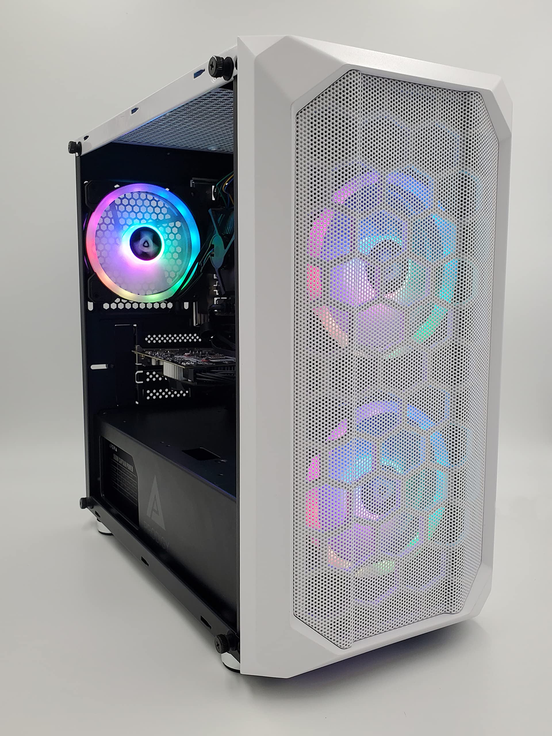 AXIOM GAMING PC, Desktop Computer, Mid Tower, Intel i5, 8 gb Memory, 512 gb SSD, GTX 650, Wi-Fi, Windows 10 (White)