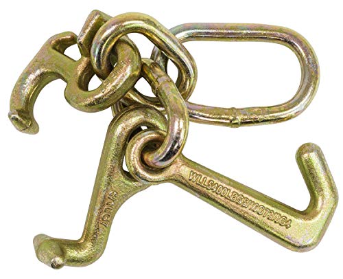 Mytee Products (2 Pack) RTJ Cluster Hook Heavy Duty Wrecker Hauler Tow Towing Truck Chain Pair R T J