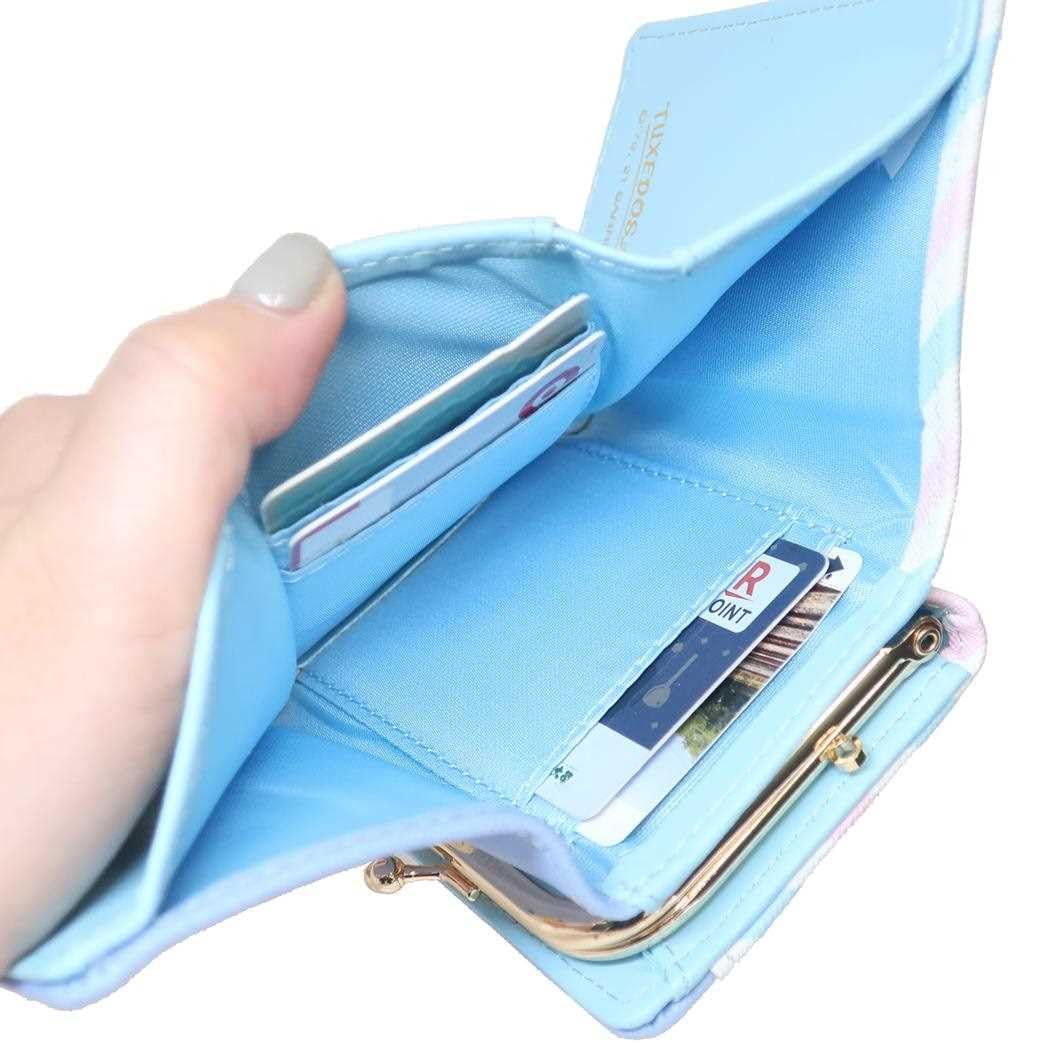 Aldi MK1 Women's Tri-Fold Gamaguchi Character Sanrio Wallet, Tuxedo Sam
